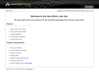 MacroPoint Integration & Tracking
