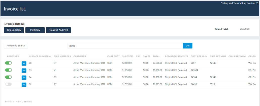 Setting Up and Using Batch Invoice Codes